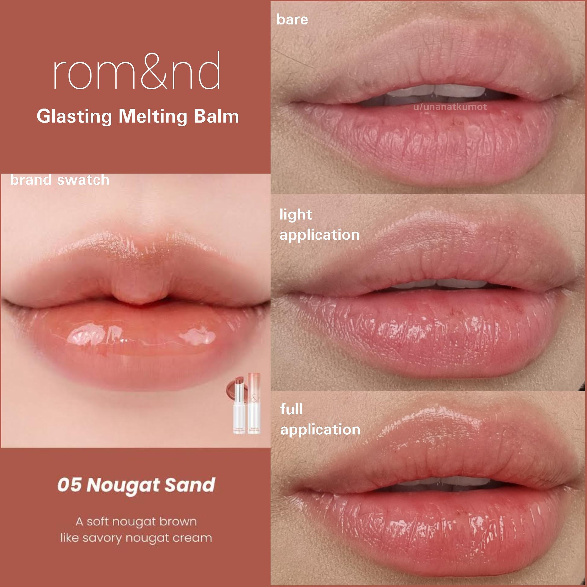 Romand glasting melting balm shade nougat sand - Namichan.id