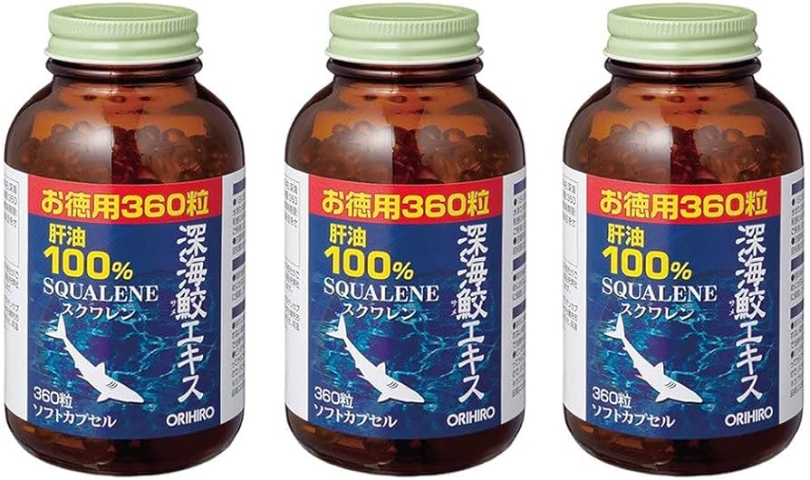 Squalene Orihiro Deep Sea Shark Extract Capsule 360 Tablets 60 Days ...
